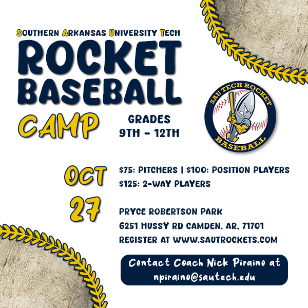 Rocket Baseball Camp Social Media 1080 2024 WEB | SAU Tech Rockets